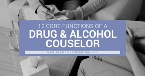 What are the 12 Core Functions of a Drug and Alcohol Counselor?